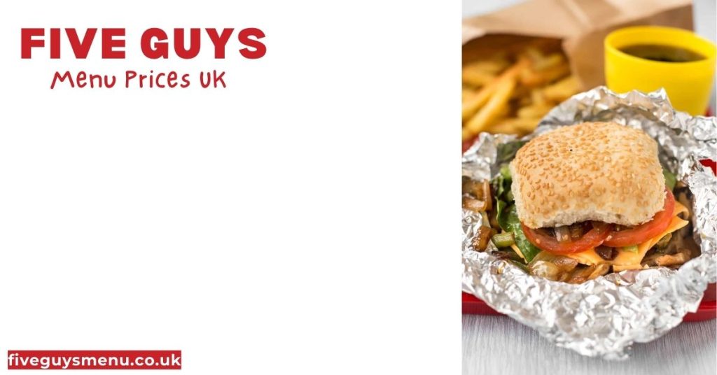 Five Guys Veggie Sandwich Price and Calories - fiveguysmenu.co.uk